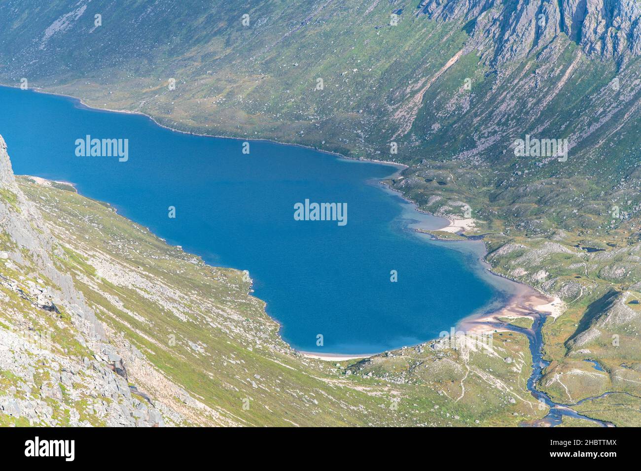 A view of the River Avon in the Cairngorms National Park in Scotland ...