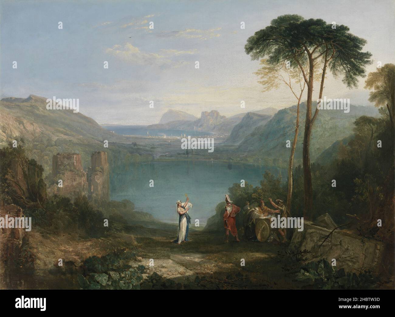 Lake Avernus; Aeneas and the Cumaean Sibyl - 1814 15 - oil on canvas 71 ...