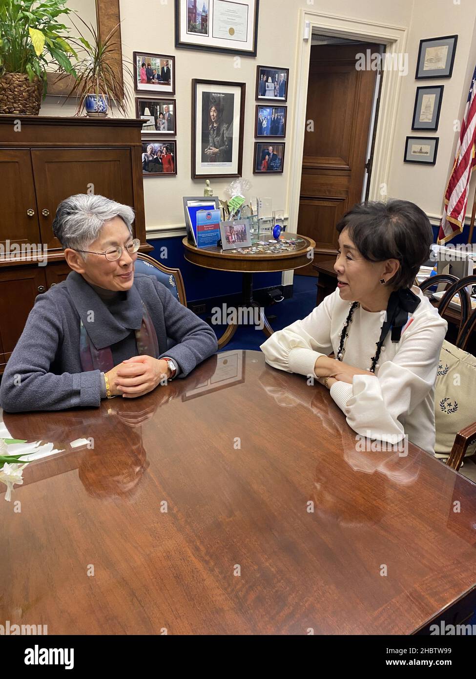 Dr. Donna Yee and Congresswoman Doris Matsui ca. 4 February 2020 Stock ...