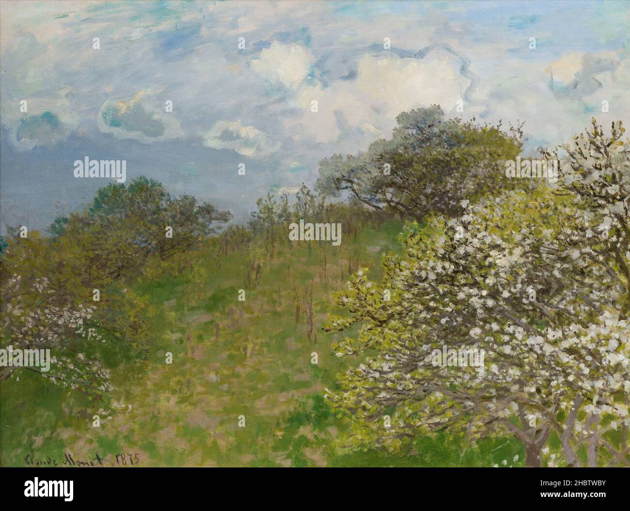 Le Printemps - 1873 - Oil on canvas 81 x 60,5 cm - Monet Claude Stock ...