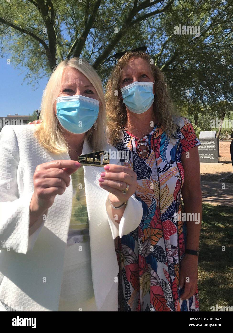 Congresswoman Debbie Lesko with Debbie Lee at the Gold Star Memorial ...