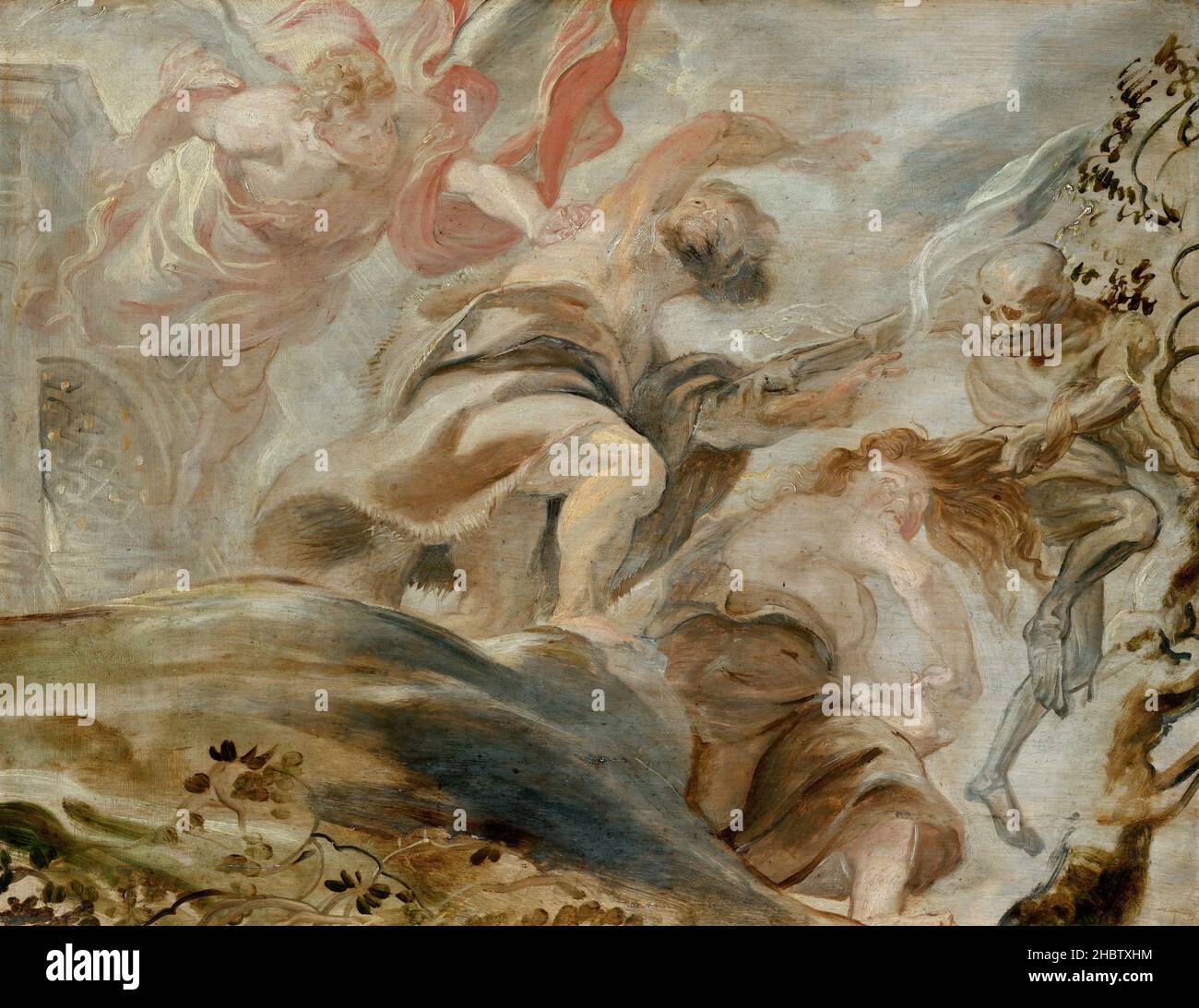 Expulsion from the Garden of Eden - 1620 - oil on wood 49,5 x 64,5 cm ...