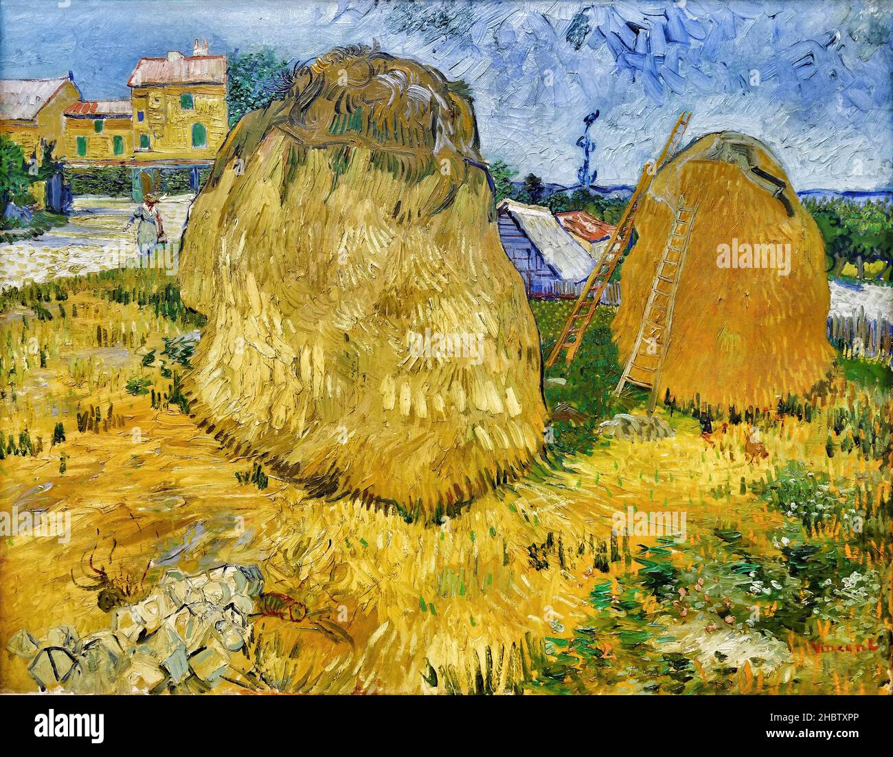 Haystacks in Provence - 1888 - Oil on canvas 73,5 x 93 cm - Van Gogh ...