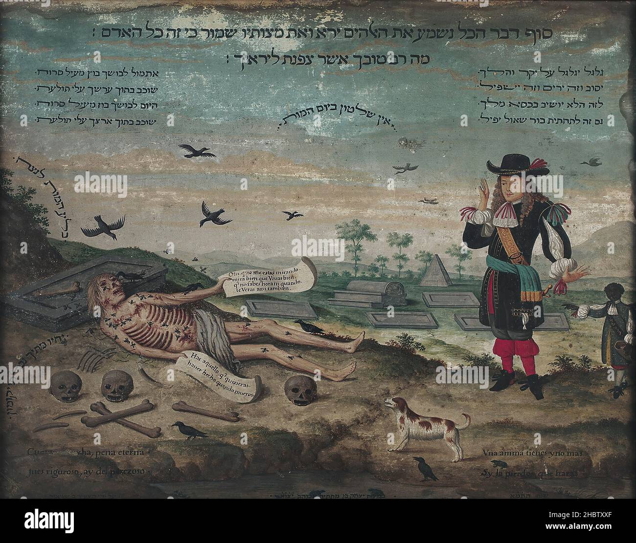 Godines, Benjamin Senior - Vanitas painting, Amsterdam, 1681 Stock ...