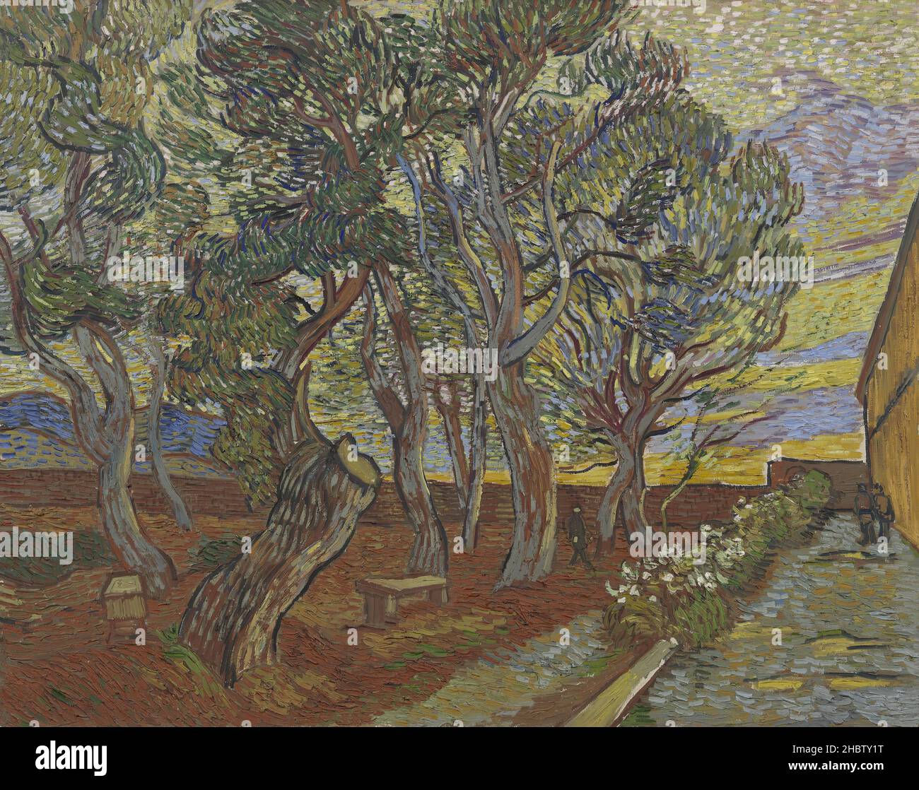Garden of the Asylum - 1889 - Oil on canvas 72.0 x 91.0 cm - vg13Van ...