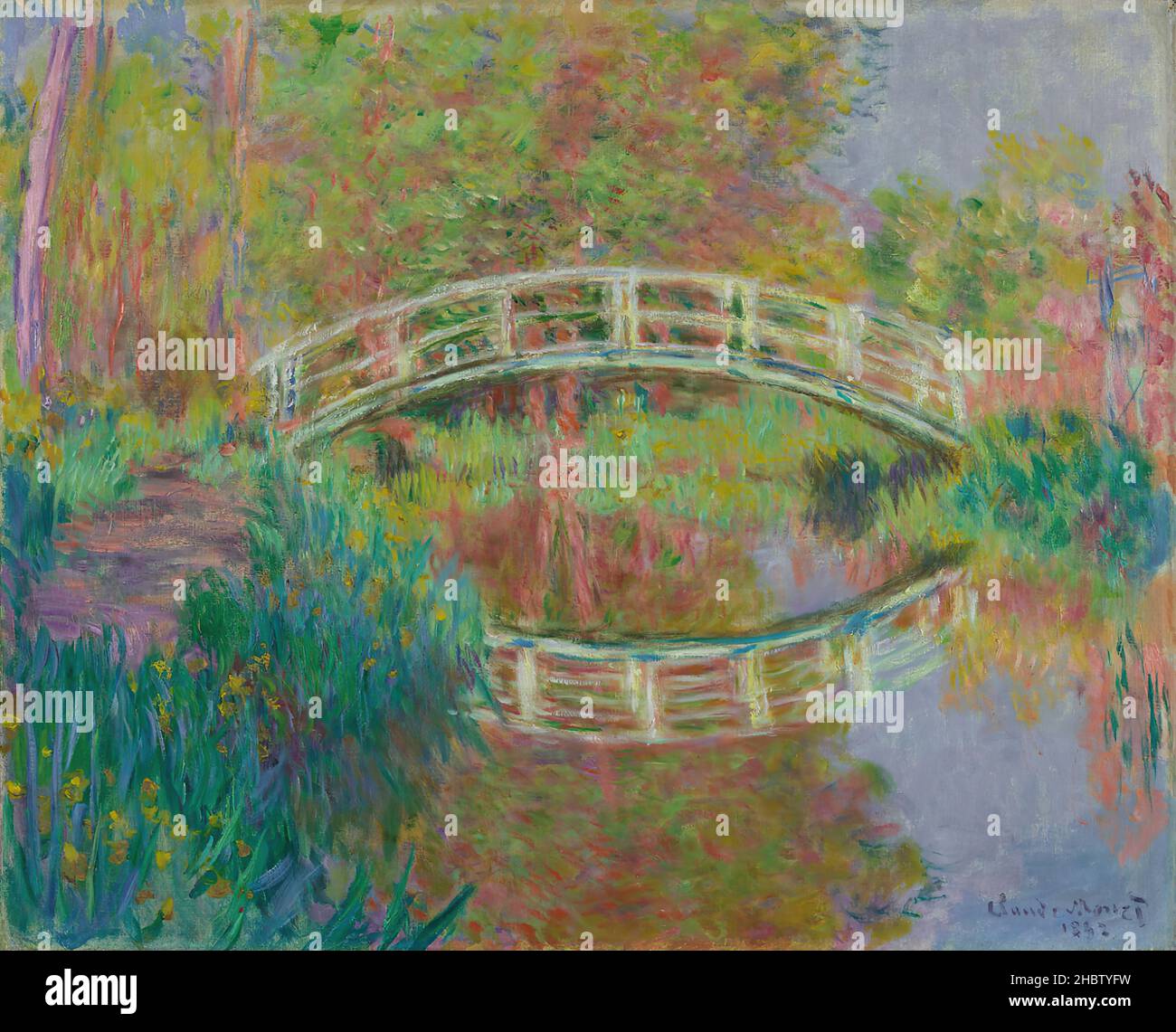 Japanese Footbridge, Giverny - 1895 - Oil on canvas 78,7 x 97,8 cm ...