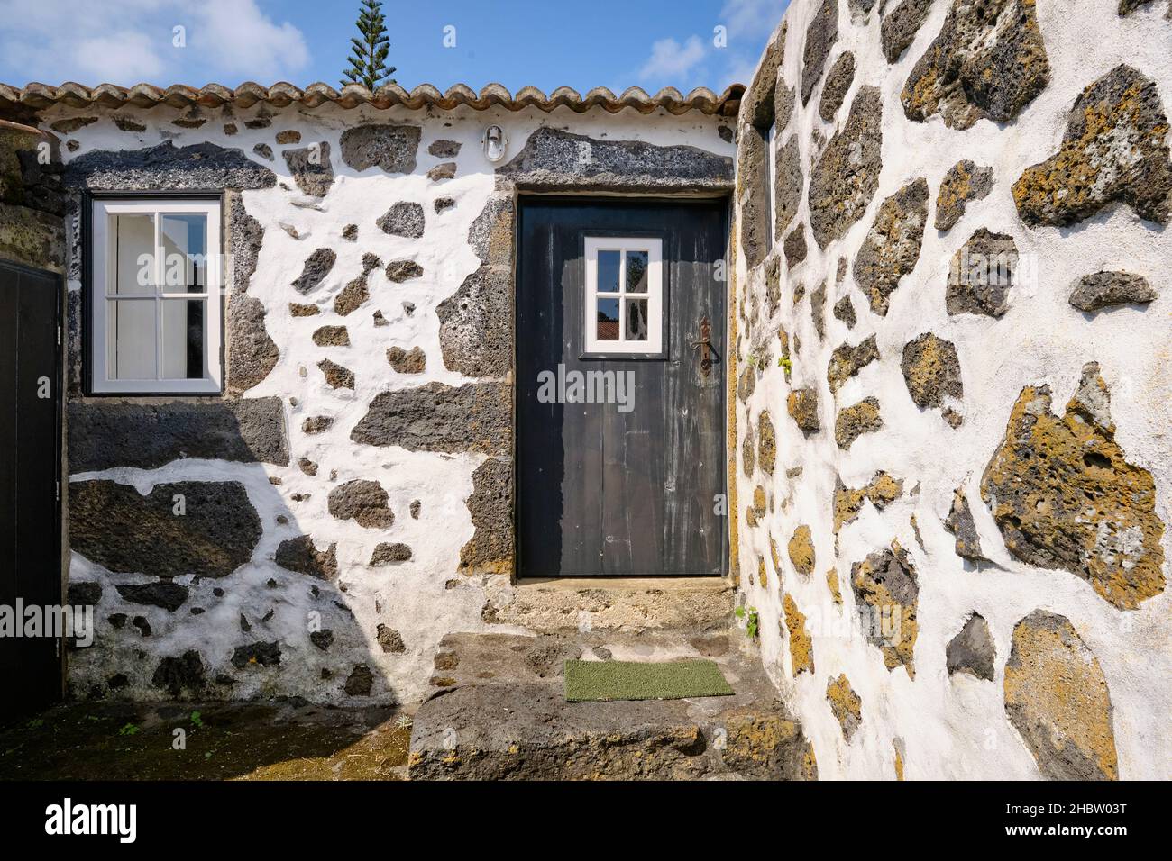 Traditional house. Luz, Graciosa island. Azores islands, Portugal Stock ...