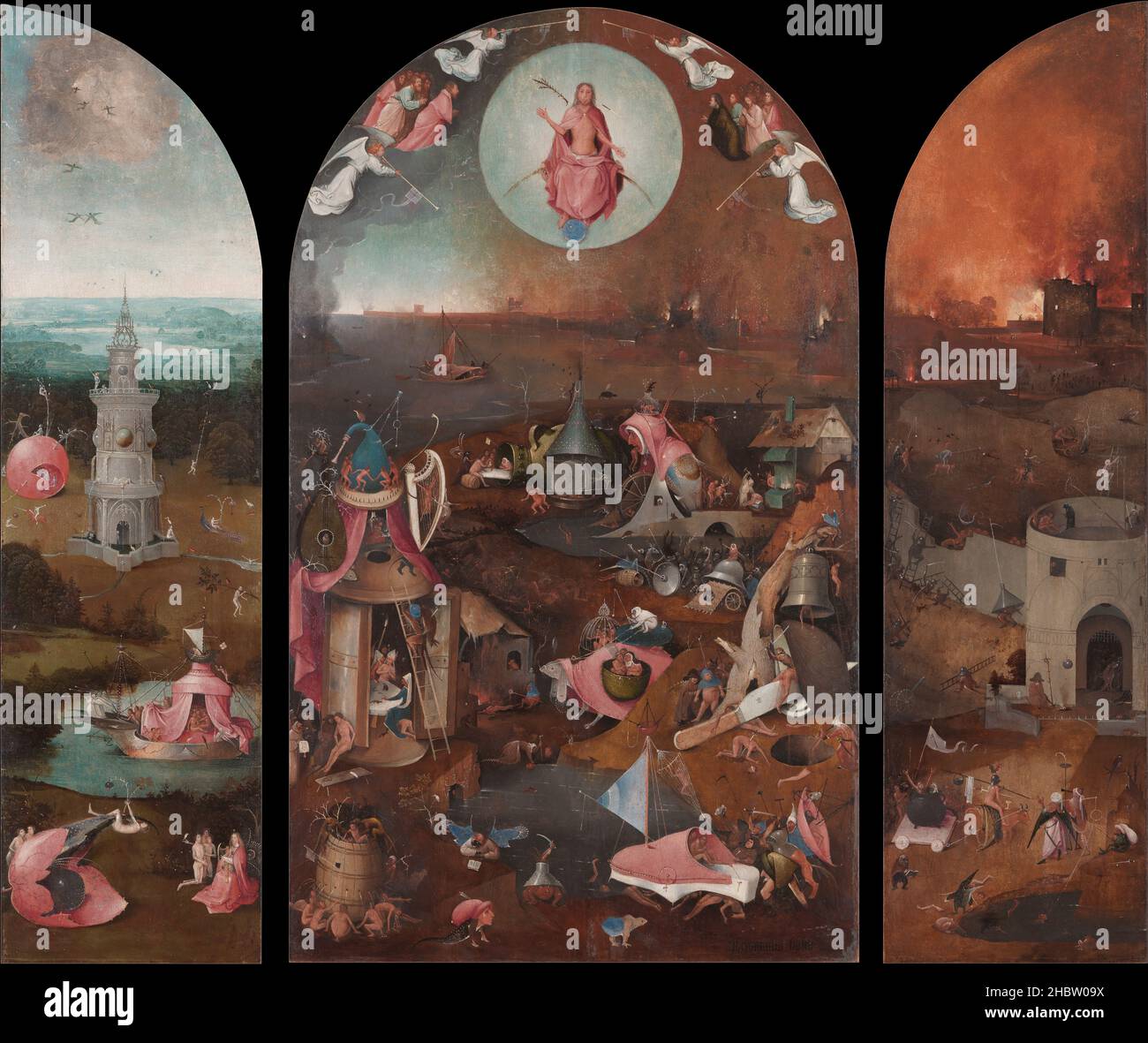 Attribuito a Bosch - The Last Judgment - ca 1495-1505 - - oil on legno ...