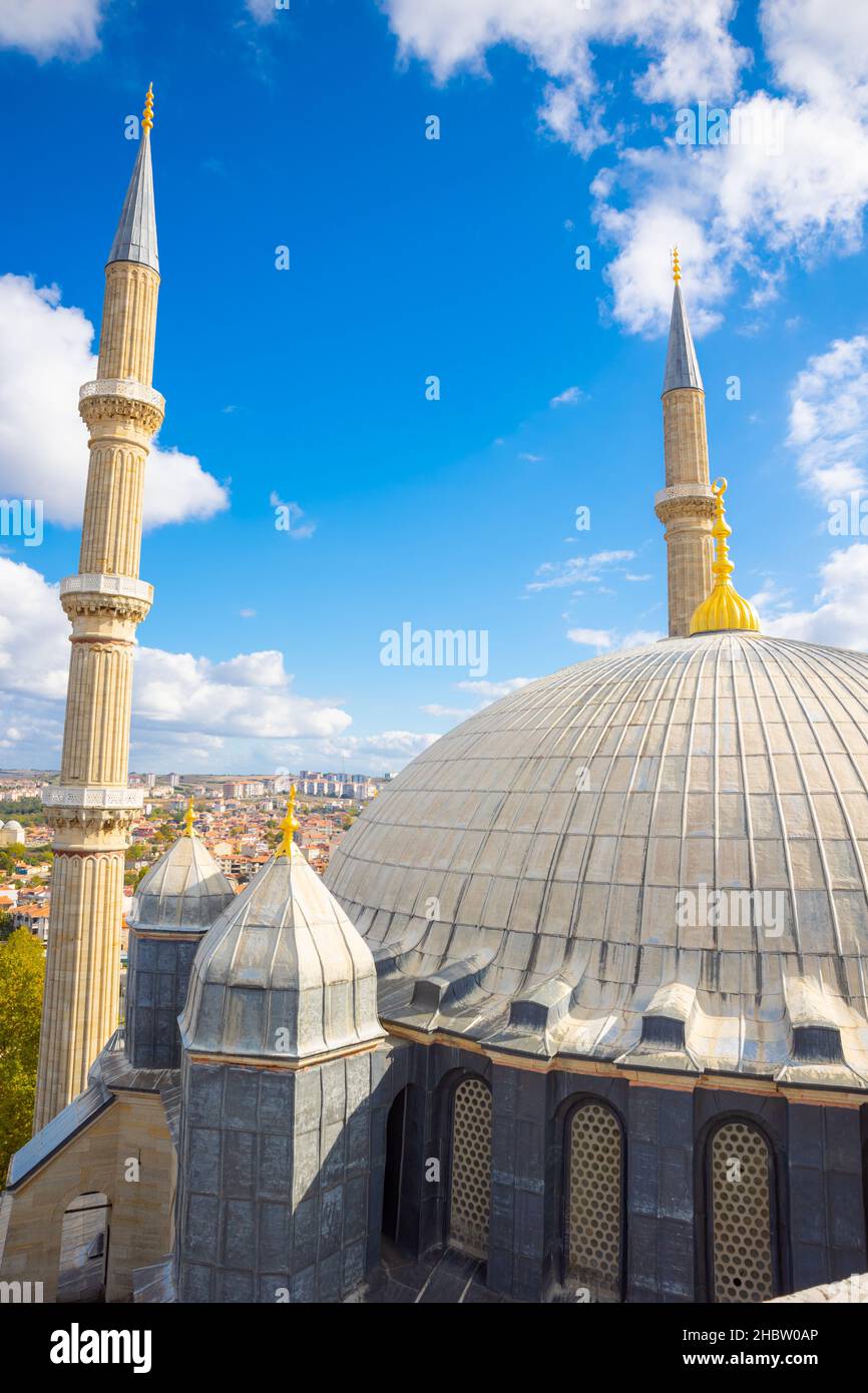 Selimiye Mosque in Edirne. Ramadan or Islamic architecture vertical ...