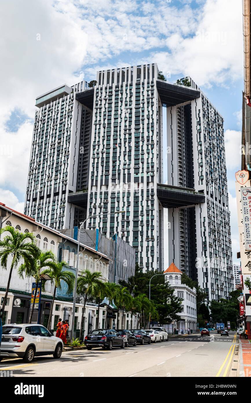 Pinnacle@Duxton & Keong Saik road, Singapore Stock Photo - Alamy