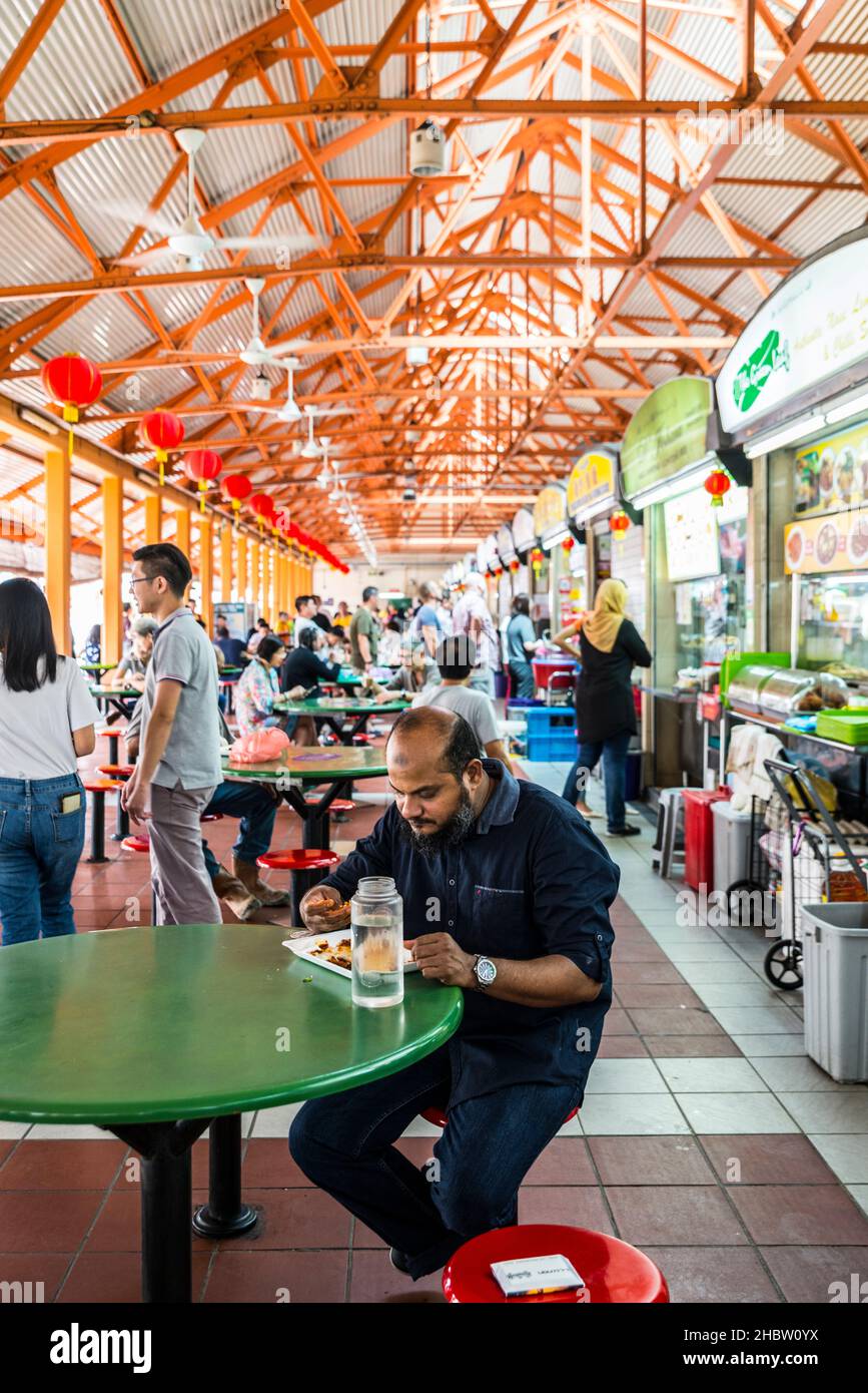 Maxwell Hawker Centre, Singapore Stock Photo - Alamy