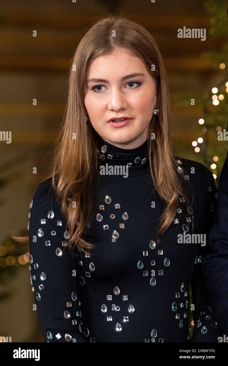 Brussels, Belgium - 21 Dec 2021, Princess Elisabeth of Belgium poses ...