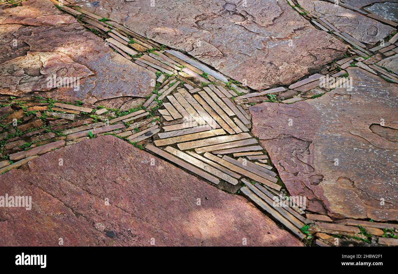 Ornamental paving stones in Minas Gerais, Brazil Stock Photo - Alamy