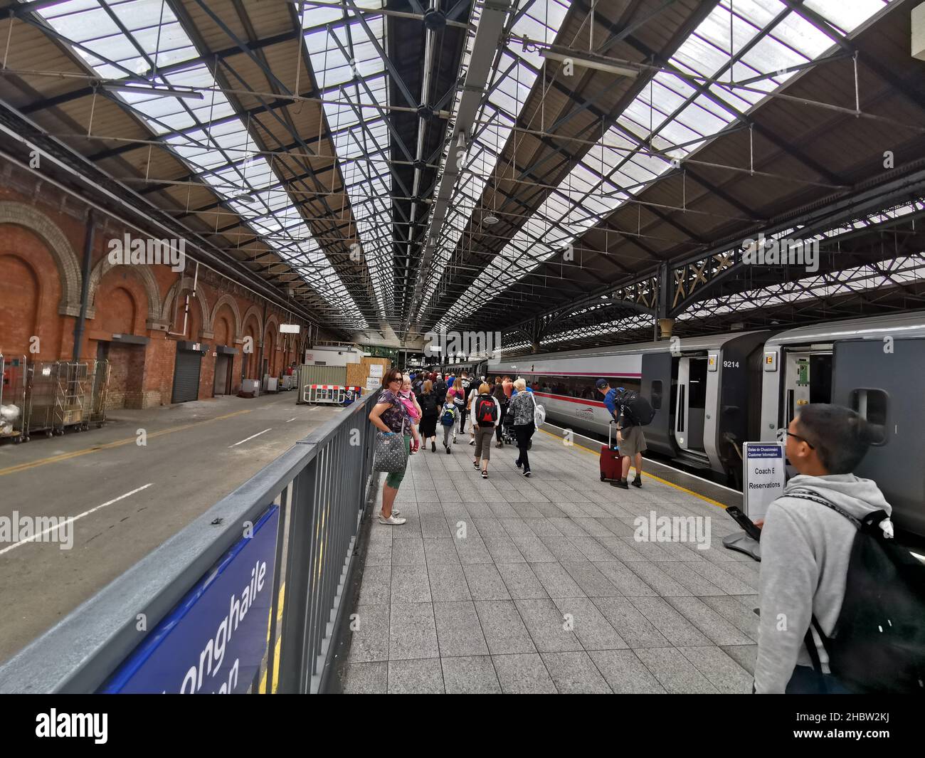DUBLIN, IRELAND - Jul 04, 2019: The Dublin Connolly train station ...