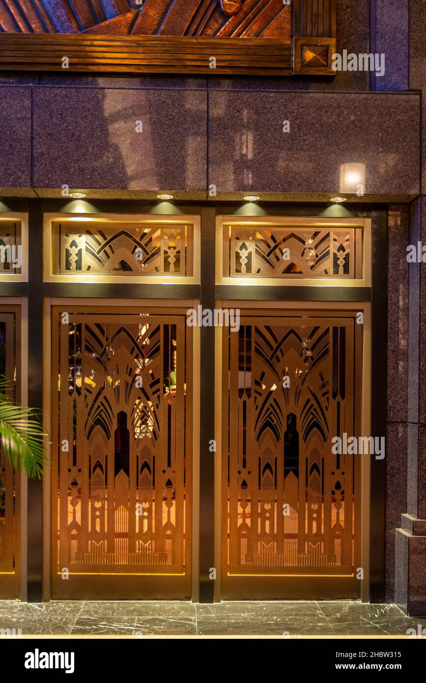 Lift at Atlas bar, Singapore Stock Photo - Alamy