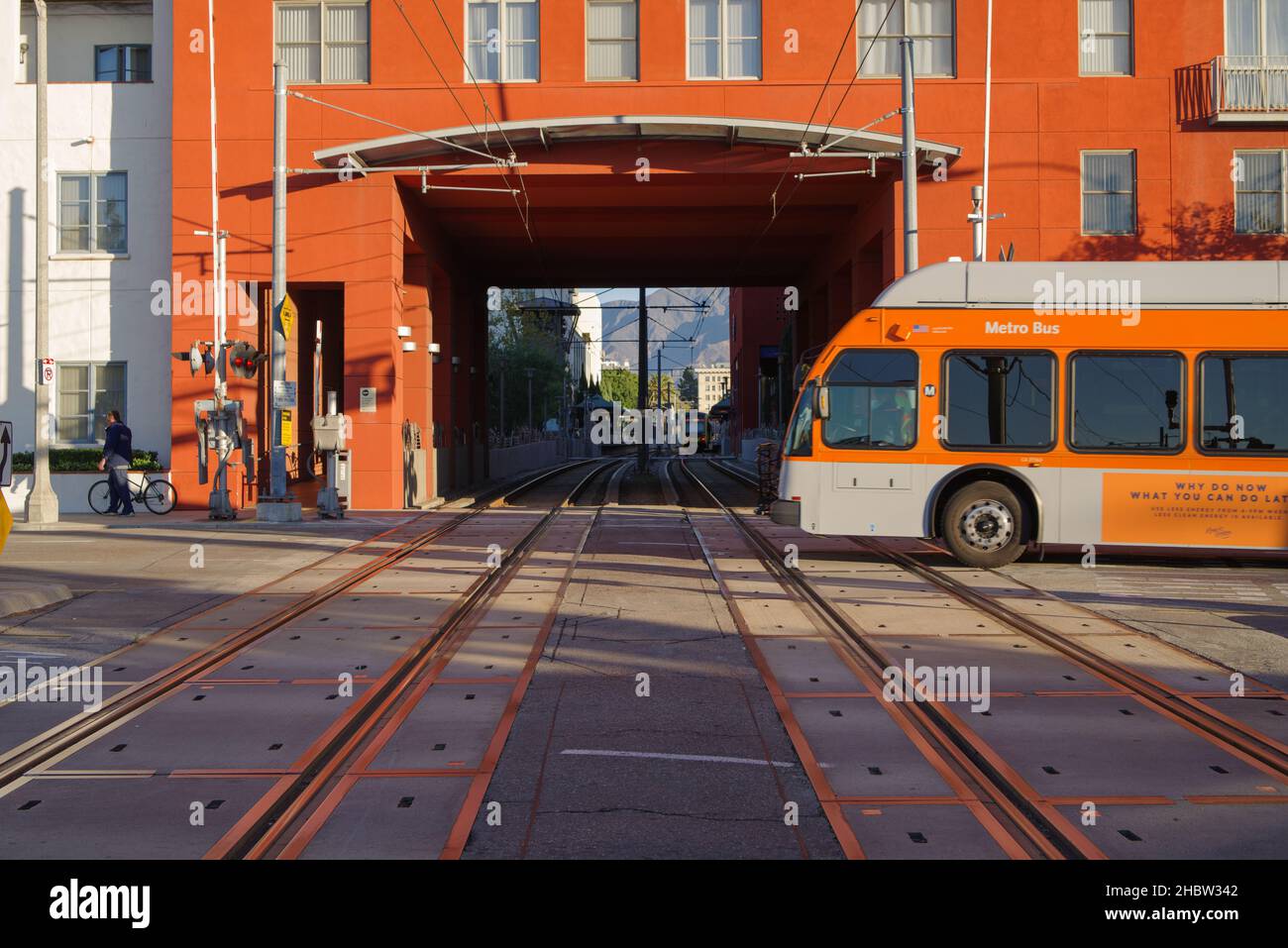 The Del Mar Metro Station entrance in Pasadena, California Stock Photo ...