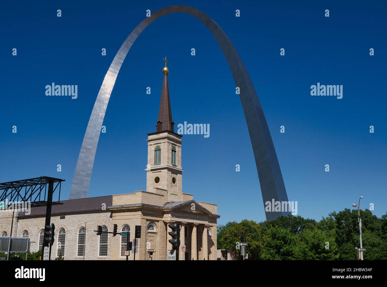 ST LOUIS, UNITED STATES - Jun 13, 2021: The Basilica of Saint Louis ...