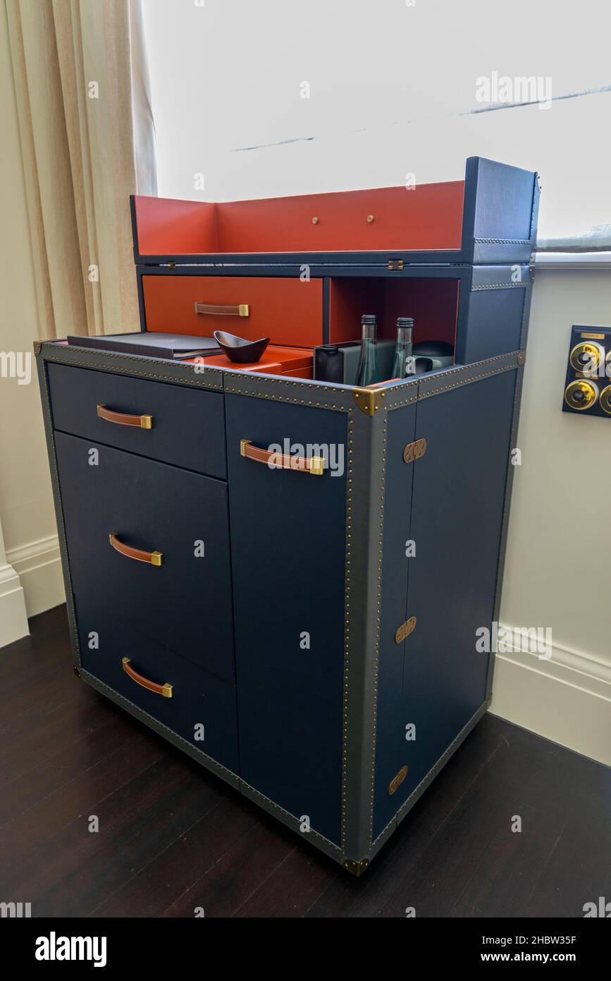 Mini bar in a room at the Raffles Hotel, Singapore Stock Photo - Alamy