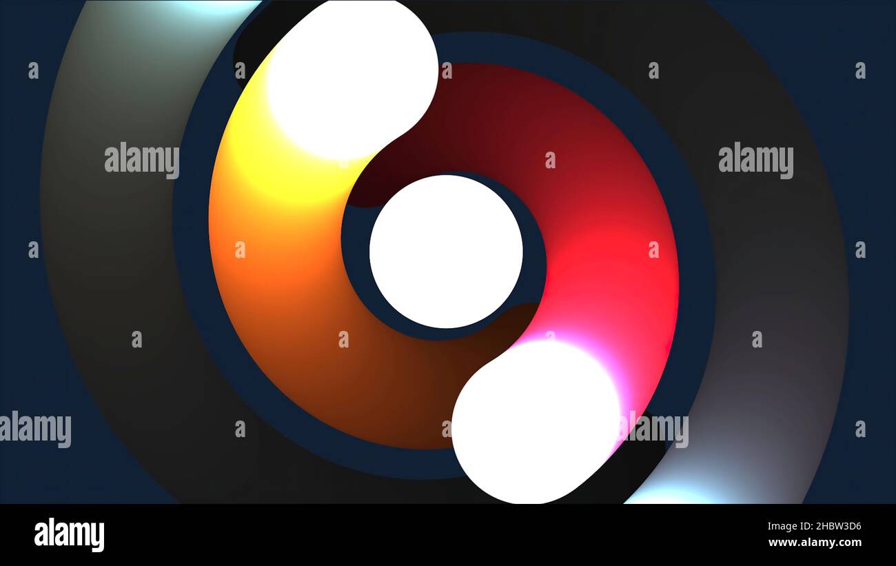 Abstract 3d lines. Abstract background with animation moving of lines ...