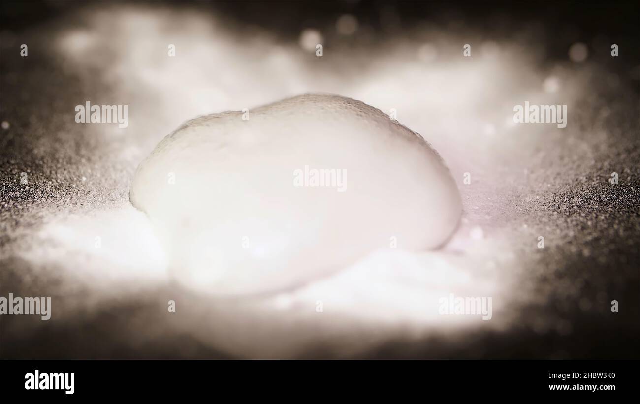 White powder on top of the paper. Chemical Reaction Texture Of Bubbling ...