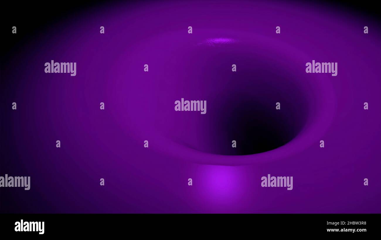 Abstract liquid, purple substance pulsating in mixing process on black ...