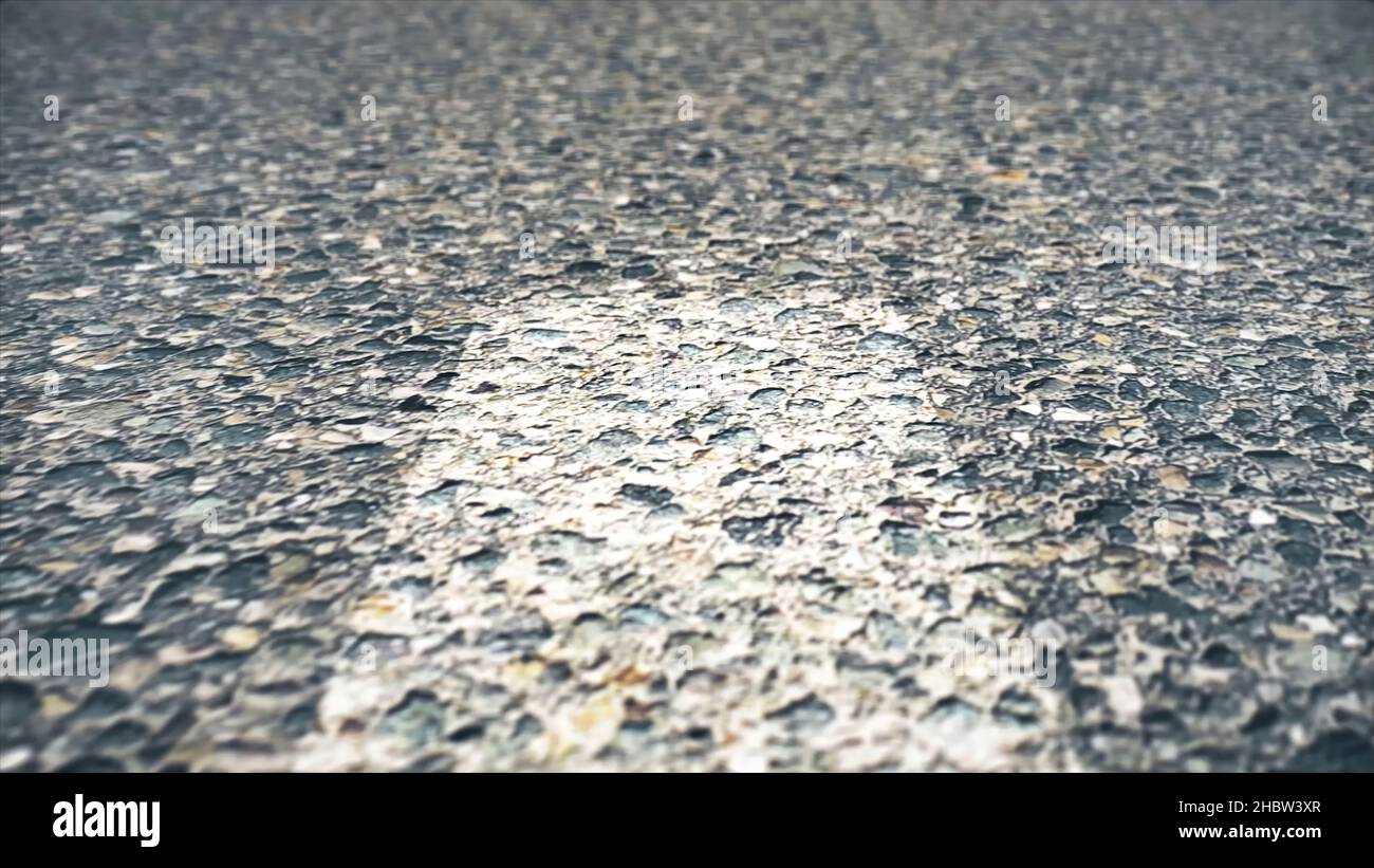 Line On The Road, Close-up, Fast movement. Speed road flight ...