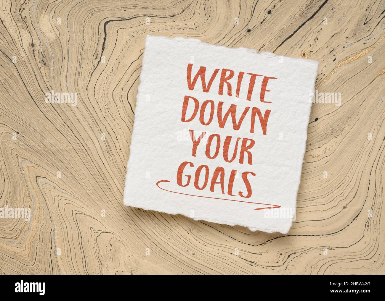 Smart goal setting concept handwriting hi-res stock photography and ...