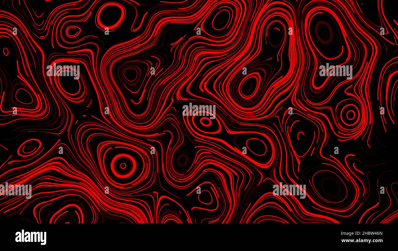 Abstract background with wavy deformed thin lines moving fast, seamless ...