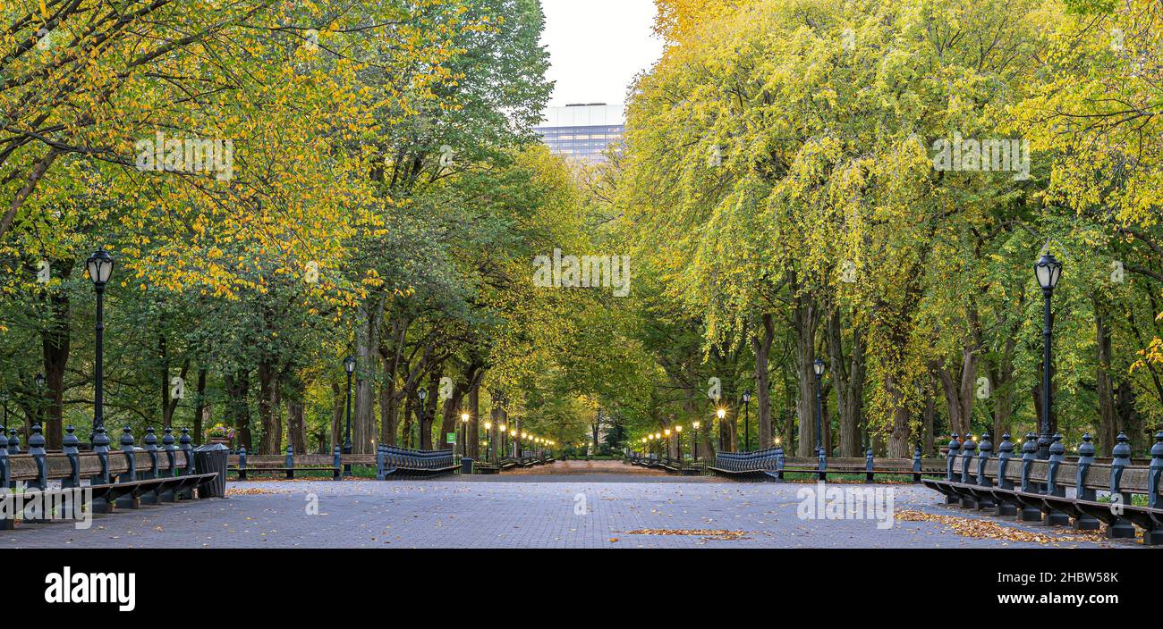 The Mall in Central Park, New York City Stock Photo - Alamy