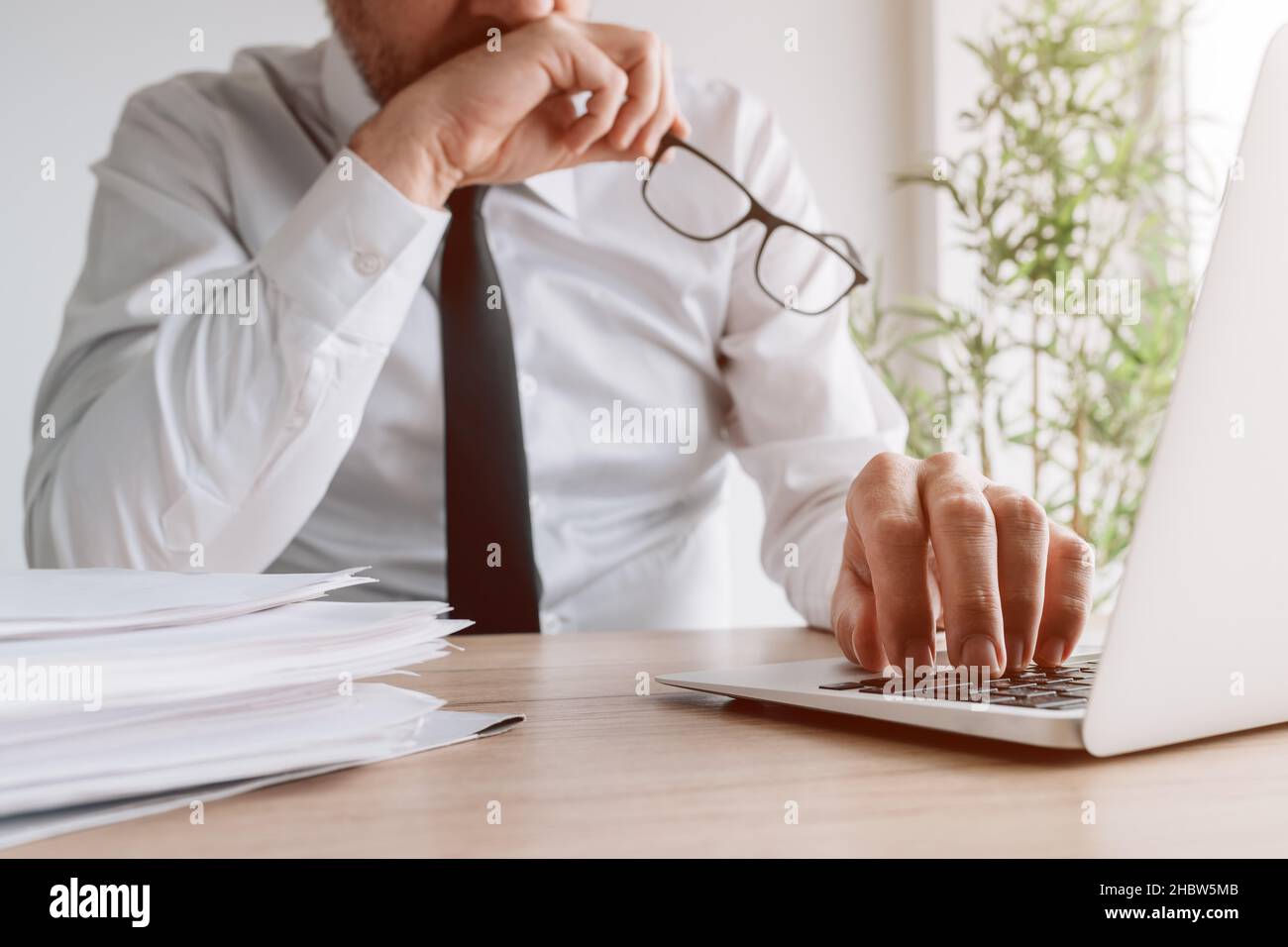 Business decision-making mistakes, businessman realizing wrong steps he ...