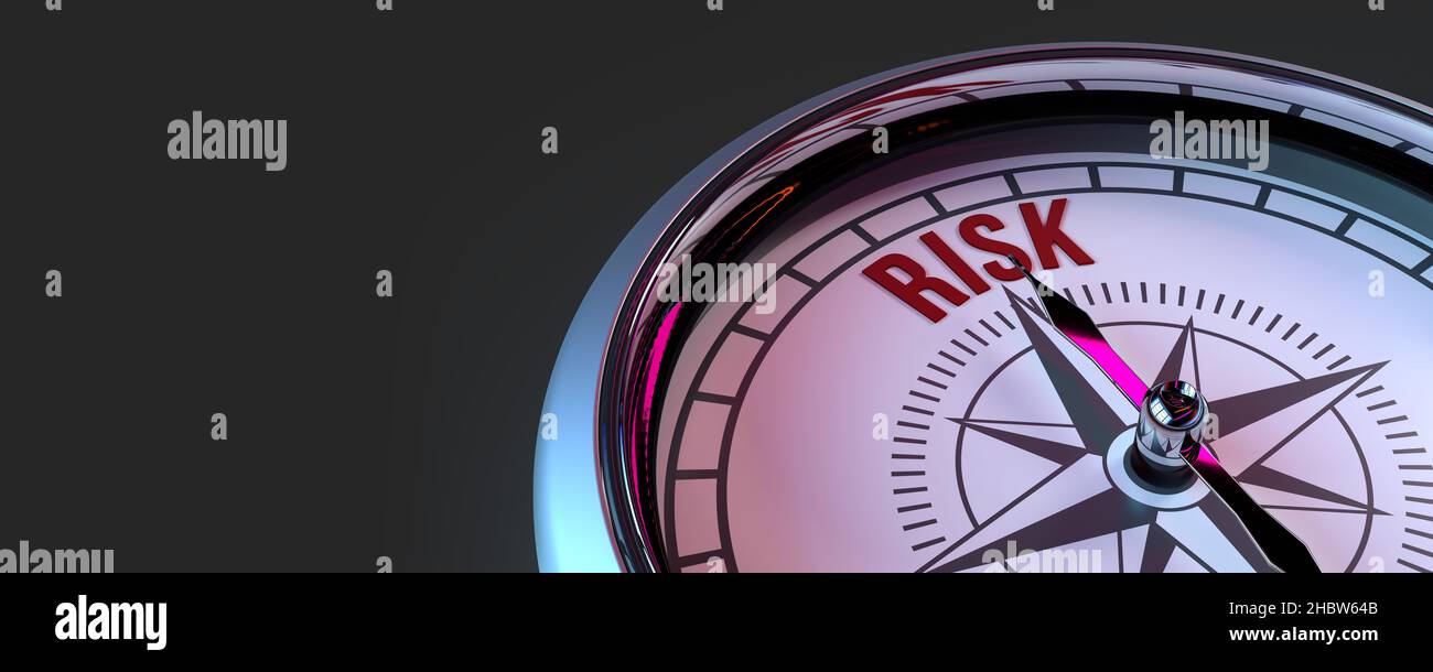3d rendered compass for visual financial metaphor concept: Rose ...