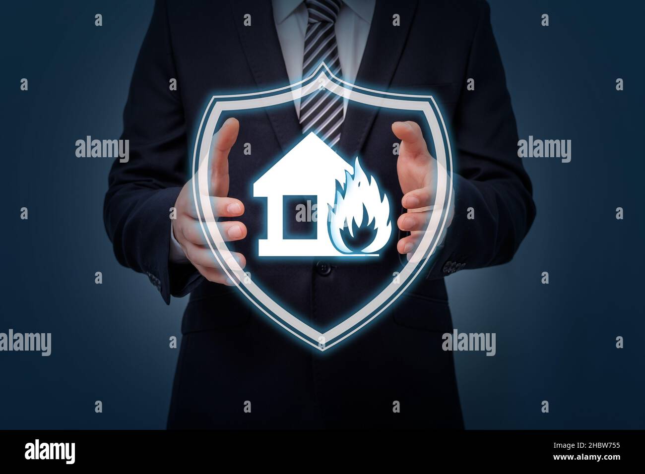 House fire building man hi-res stock photography and images - Alamy