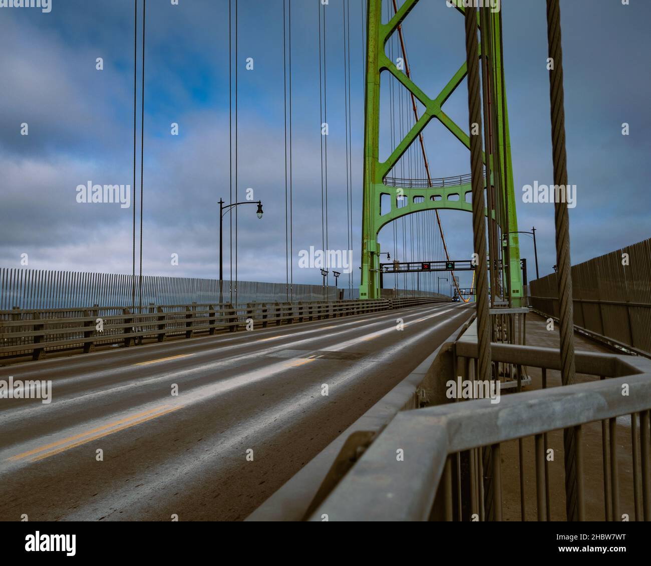 Angus L. Macdonald Bridge in Halifax Regional Municipality, streaching ...