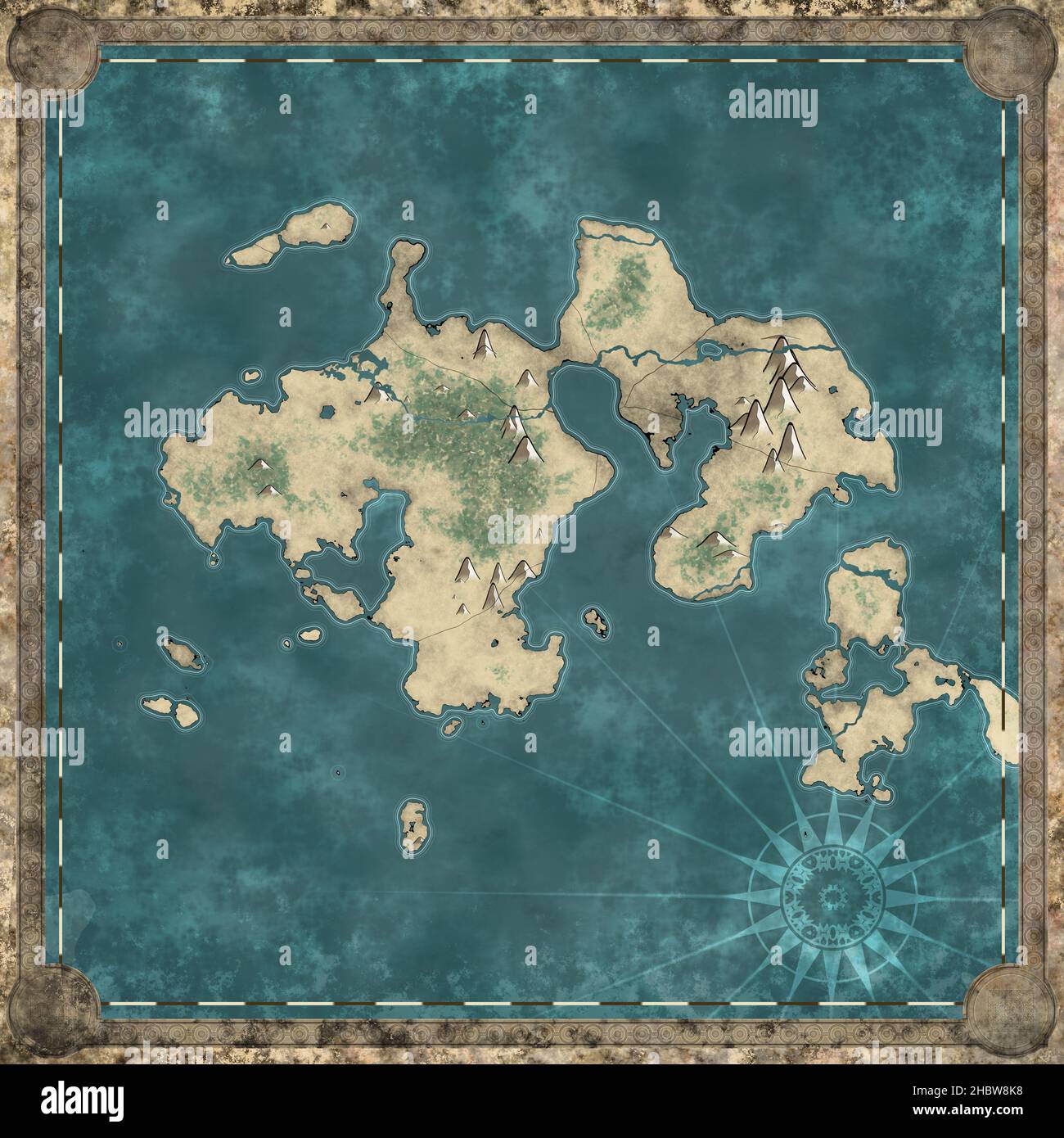 Fantasy map illustration hi-res stock photography and images - Alamy