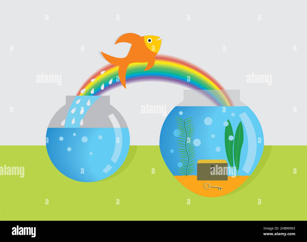 Water divorce Stock Vector Images - Alamy