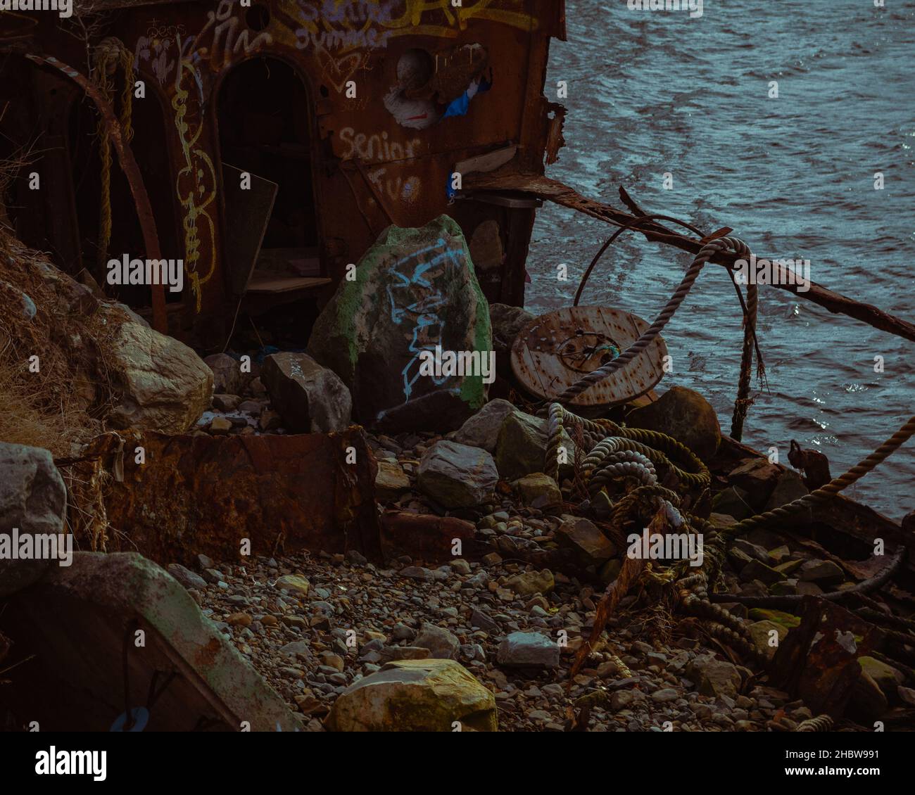 The long forgotten and abandoned SS Daisy, a trawler for the British ...