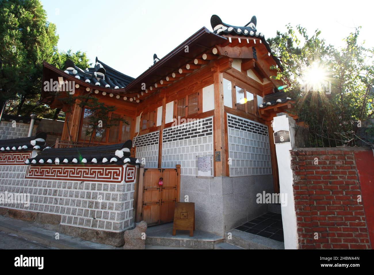 Bukchon Hanok Village in Seoul, South Korean, with traditionally built ...