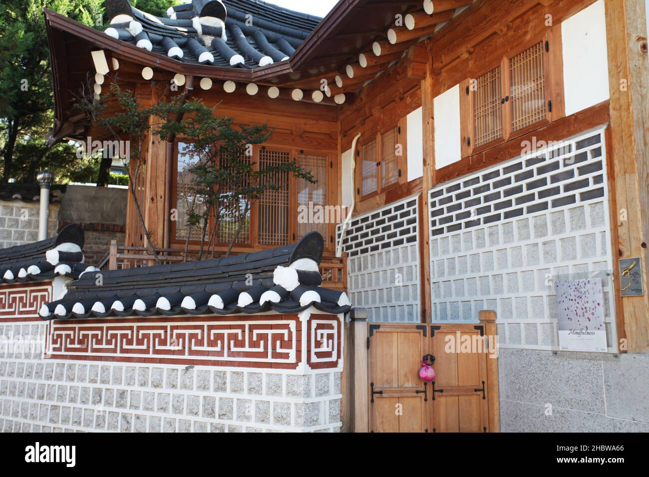 Bukchon Hanok Village in Seoul, South Korean, with traditionally built ...