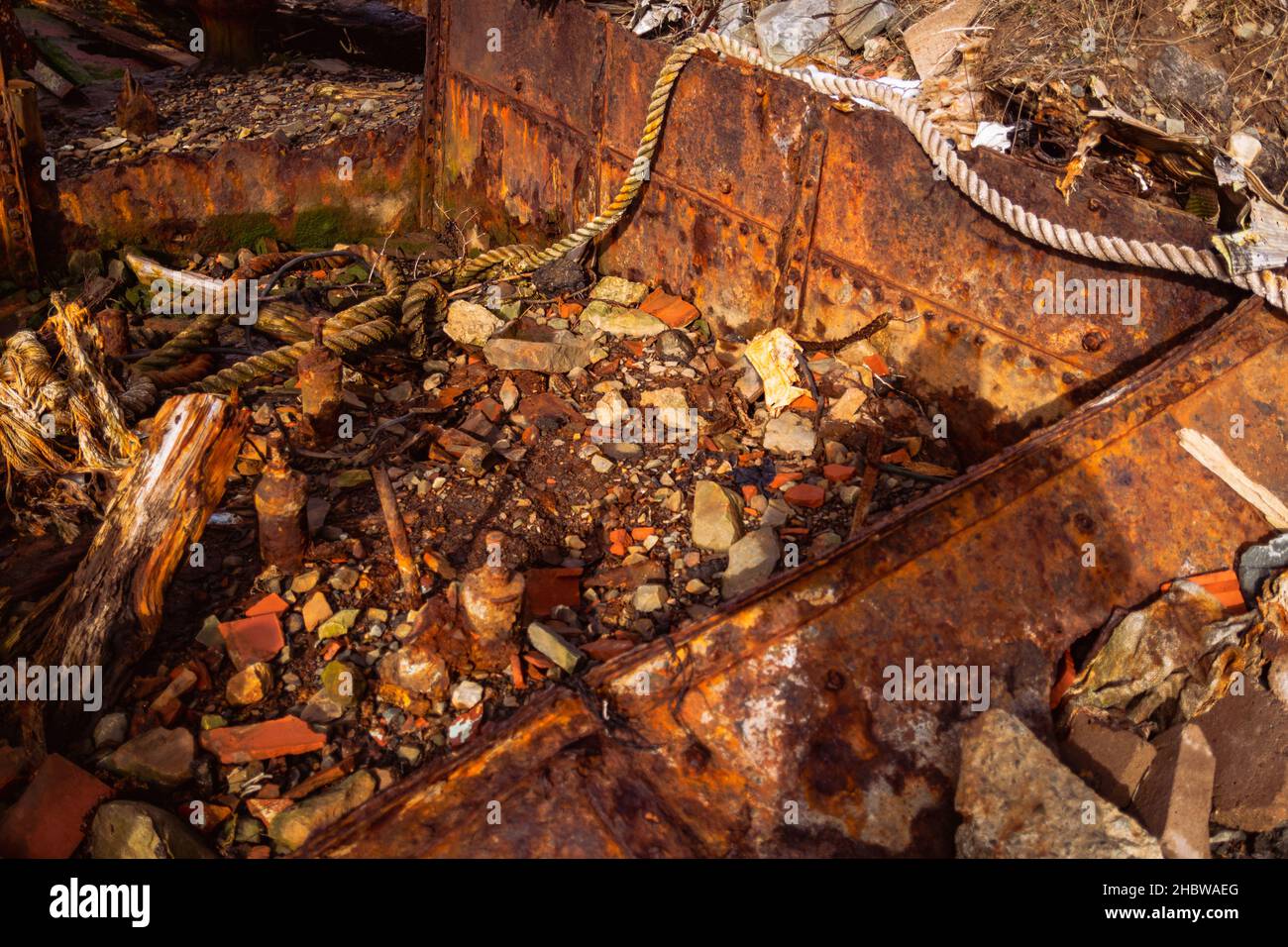 The long forgotten and abandoned SS Daisy, a trawler for the British ...