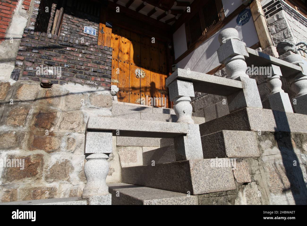 Bukchon Hanok Village in Seoul, South Korean, with traditionally built ...