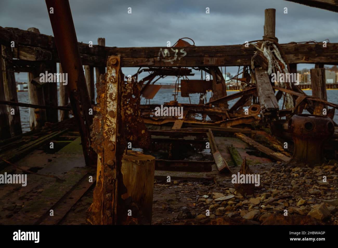 The long forgotten and abandoned SS Daisy, a trawler for the British ...
