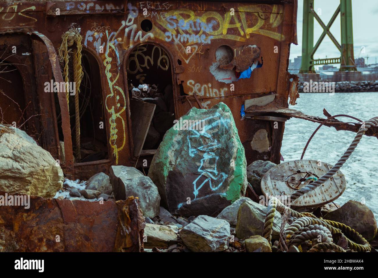 The long forgotten and abandoned SS Daisy, a trawler for the British ...