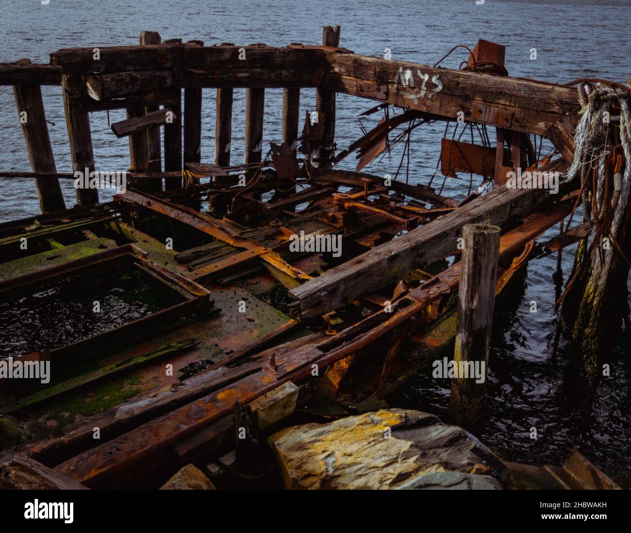 The long forgotten and abandoned SS Daisy, a trawler for the British ...