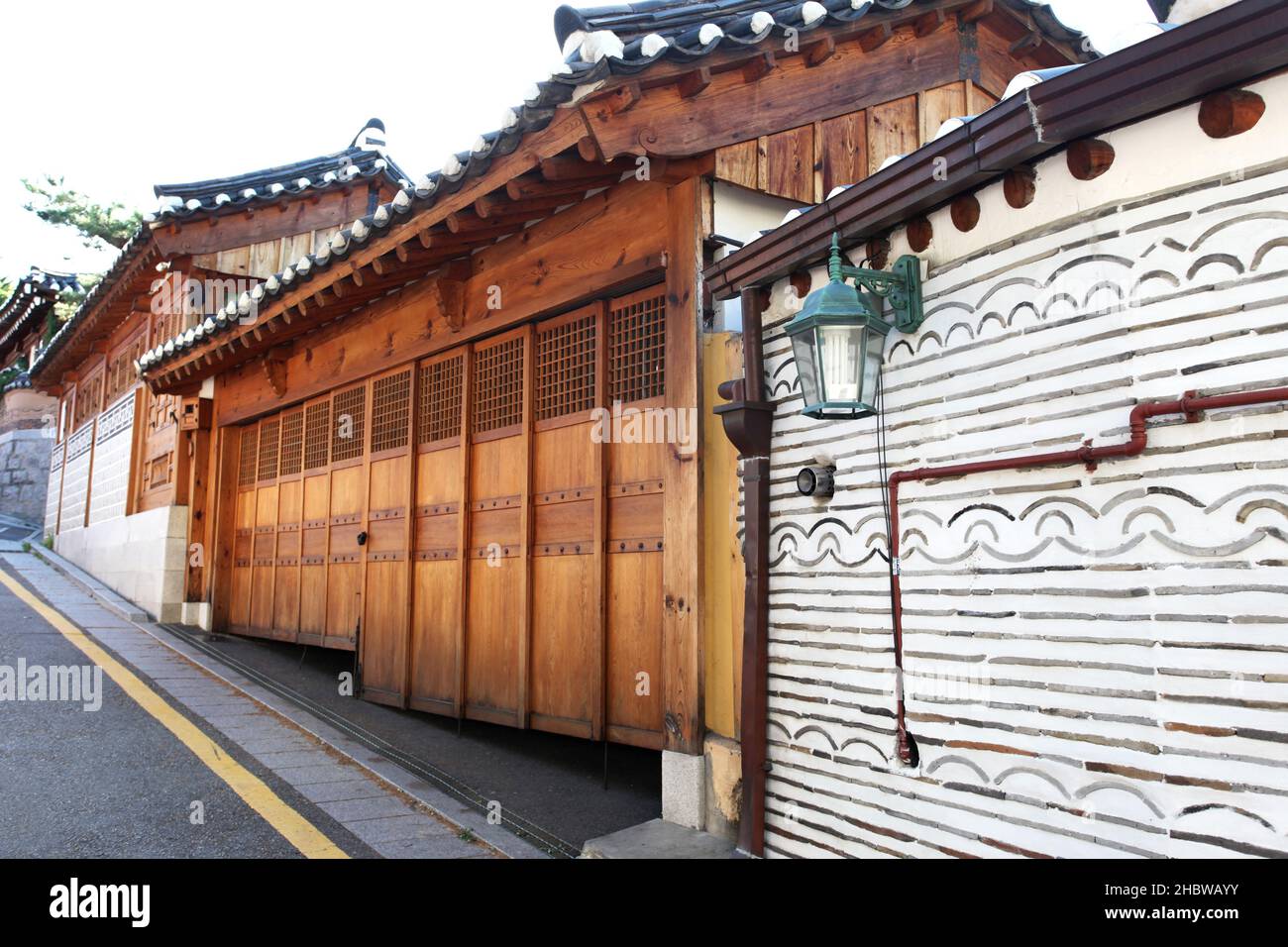 Bukchon Hanok Village in Seoul, South Korean, with traditionally built ...