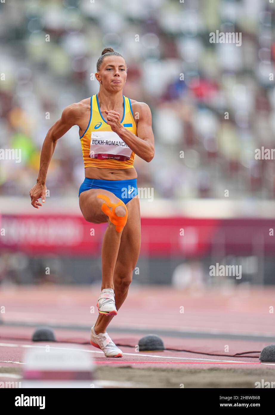Maryna Bekh-Romanchuk participating in the Tokyo 2020 Olympic Games in ...