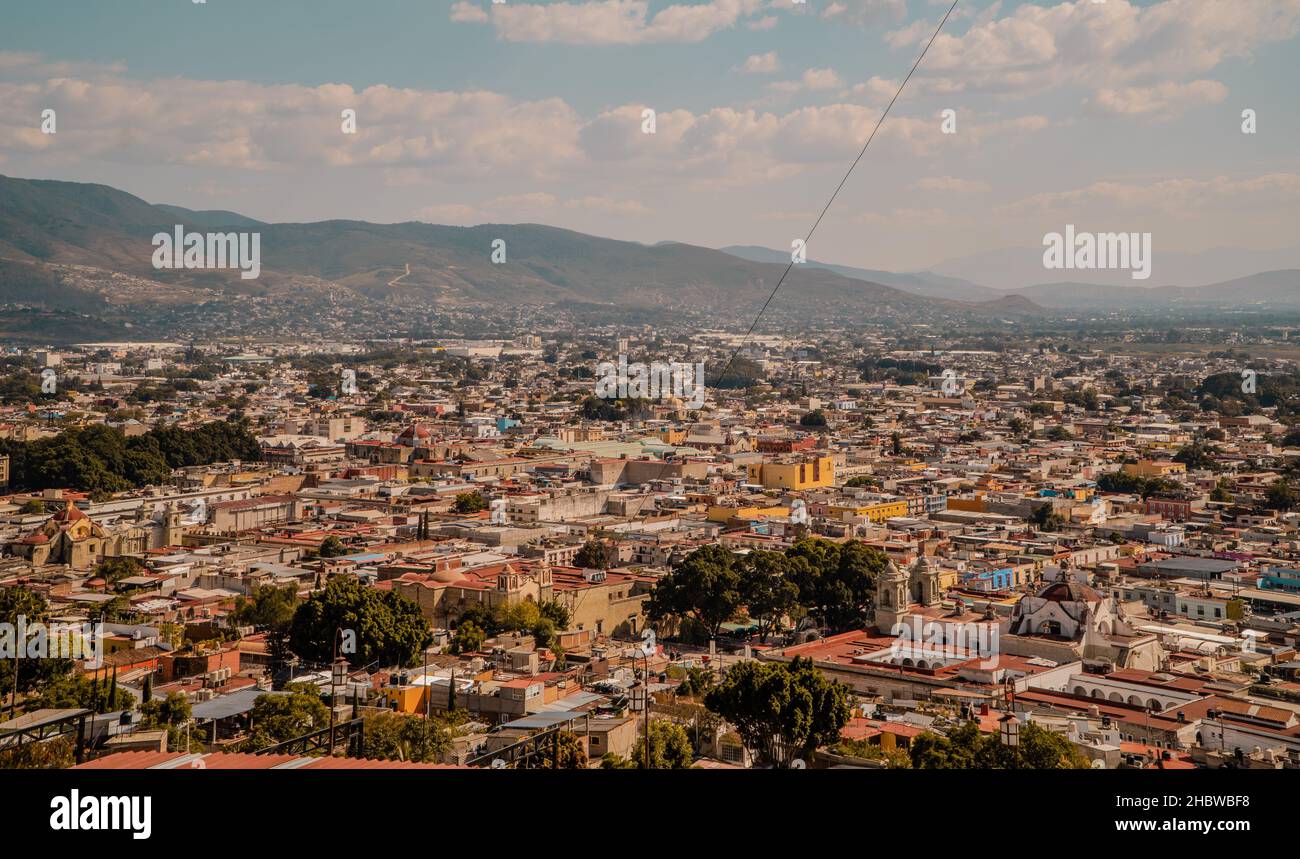 Panoramic view of the city of Oaxaca, Mexico Stock Photo - Alamy