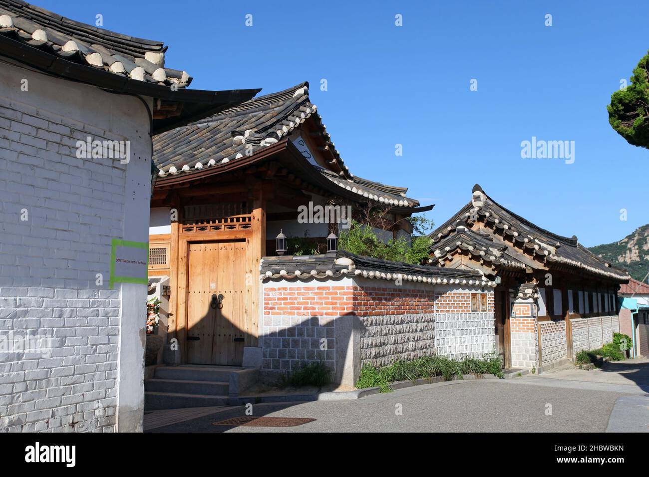 Bukchon Hanok Village in Seoul, South Korean, with traditionally built ...