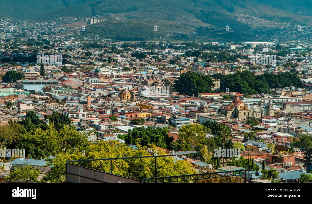 Panoramic view of the city of Oaxaca, Mexico Stock Photo - Alamy