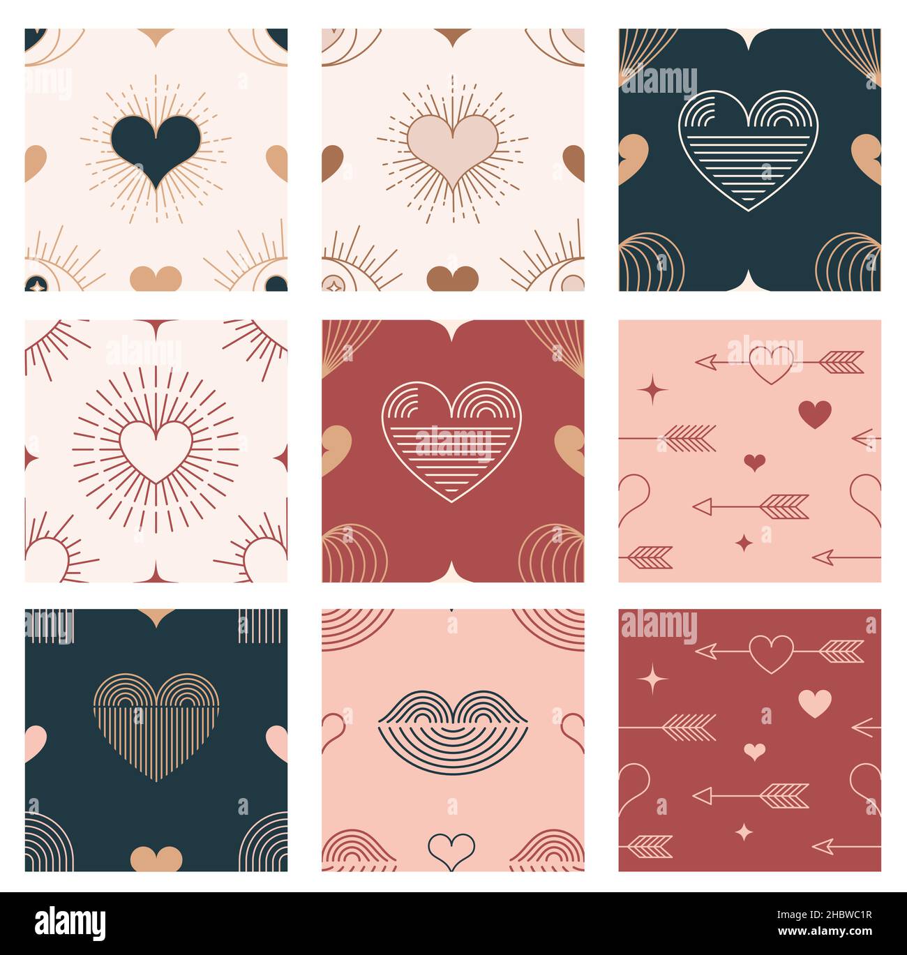Love minimal style Stock Vector Images - Alamy
