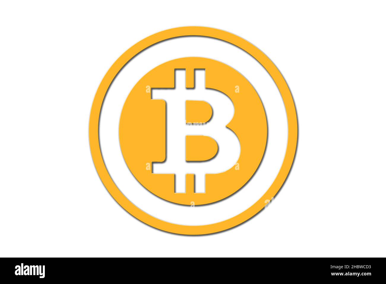 Bitcoin icons, symbol of the famous cryptocurrency Stock Photo - Alamy
